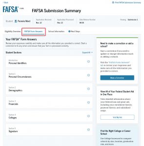 FAFSA Submission Summary: What You Need To Know – Federal Student Aid